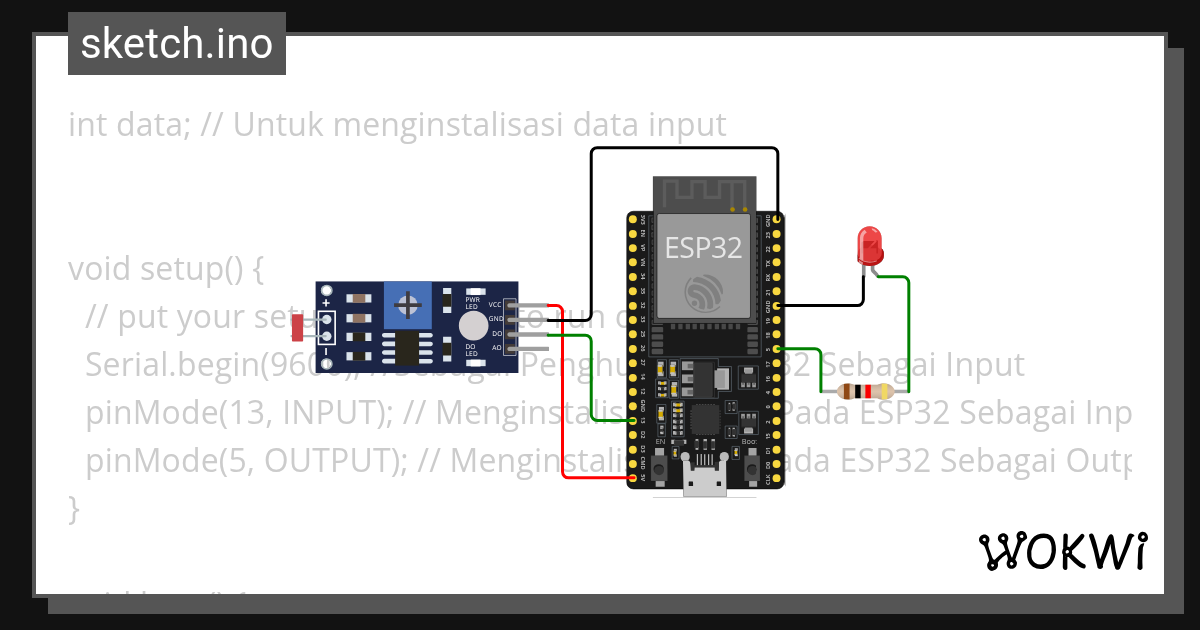 LDR - Wokwi ESP32, STM32, Arduino Simulator