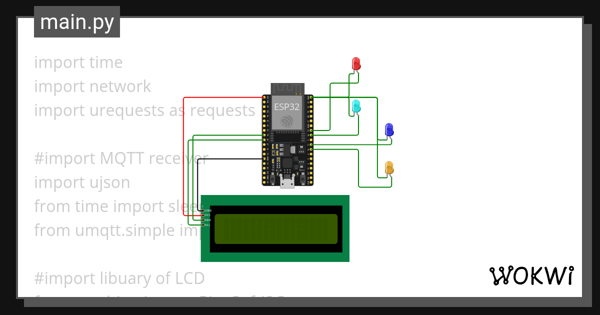 CenterControl_lcd_esp32 - Wokwi ESP32, STM32, Arduino Simulator