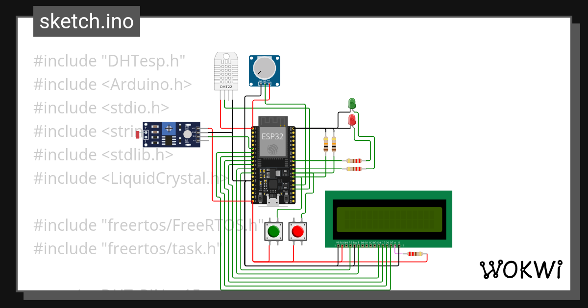 Practica 2 - V1 - Wokwi ESP32, STM32, Arduino Simulator