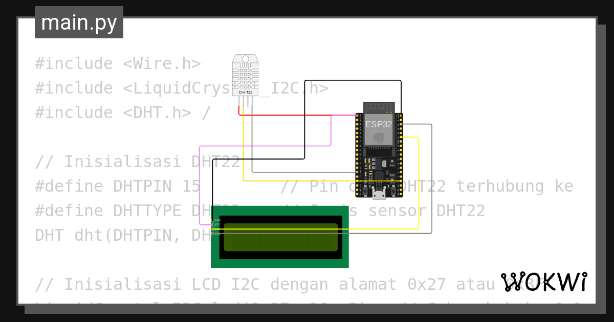 Iot Suhu Wokwi Esp32 Stm32 Arduino Simulator 2861