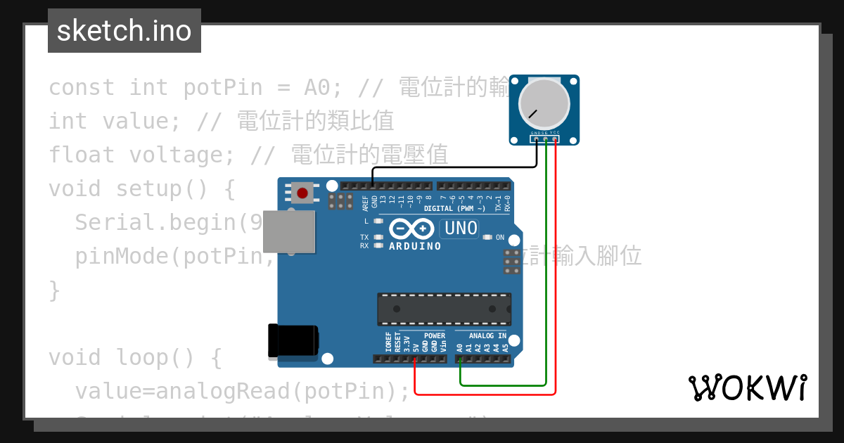 Arduinopotentionmeter Wokwi Esp32 Stm32 Arduino Simulator