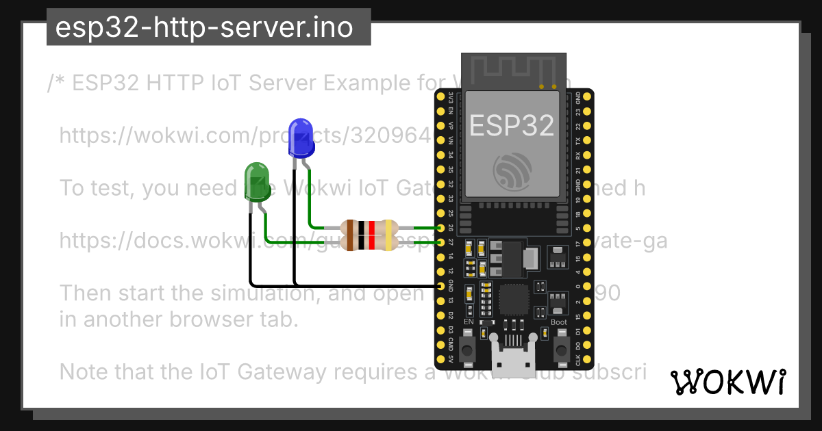 Wokwi - Online ESP32, STM32, Arduino Simulator