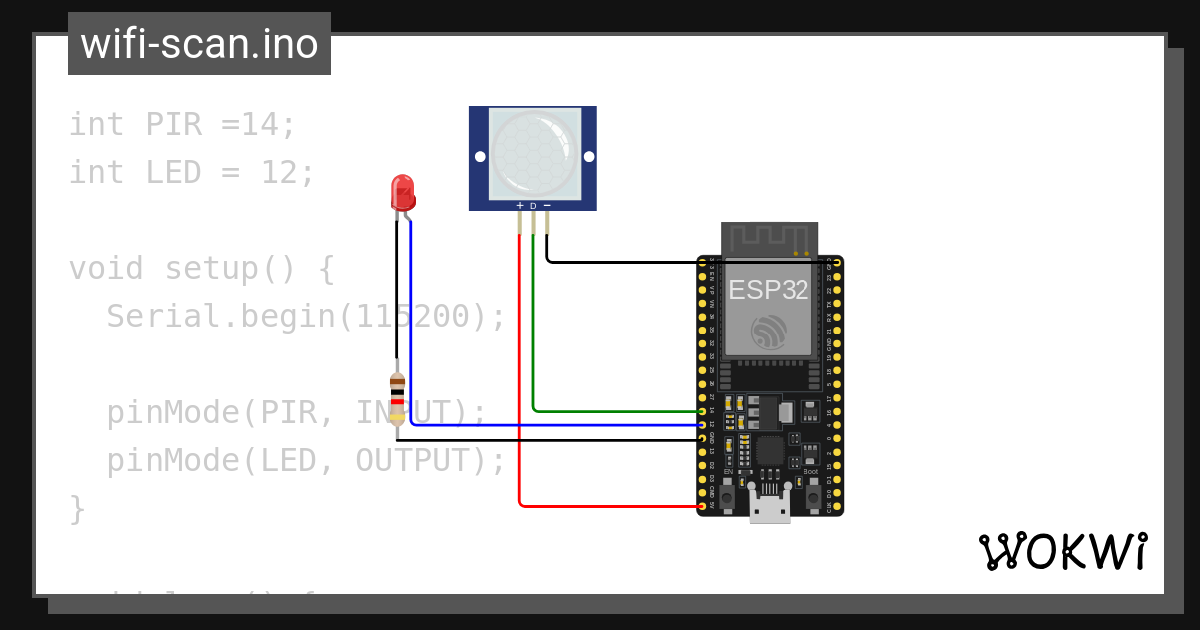 PIR Motion Sensor Copy - Wokwi ESP32, STM32, Arduino Simulator PIR Motion Sensor Copy - Wokwi ESP32, STM32, Arduino Simulator