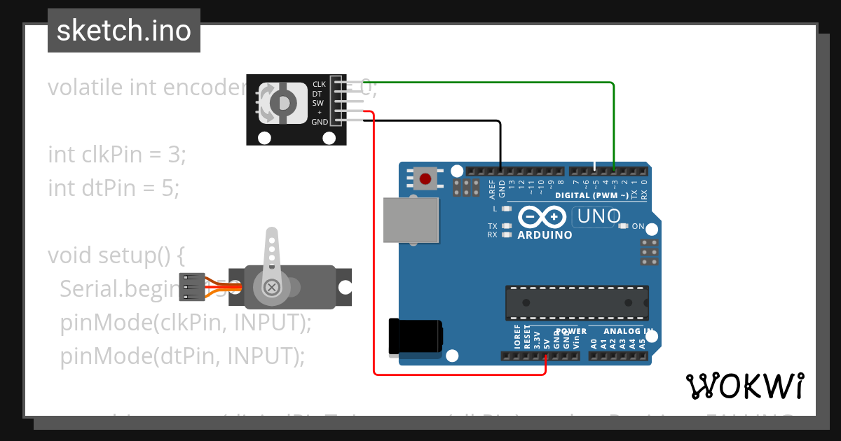 Motor Position Sensor - Wokwi ESP32, STM32, Arduino Simulator