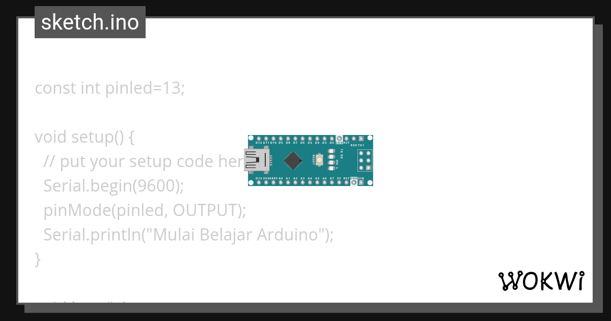 sam_kedip13 - Wokwi ESP32, STM32, Arduino Simulator