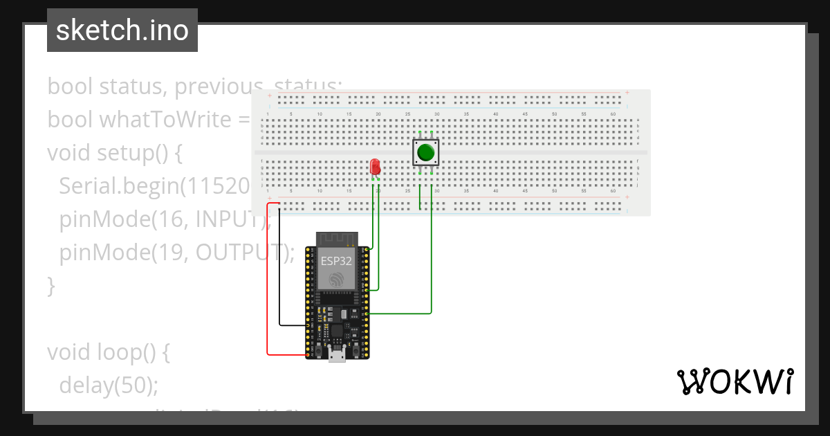 Button - Wokwi ESP32, STM32, Arduino Simulator