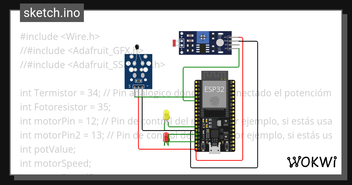 Practica 1.1ESP32 - Wokwi ESP32, STM32, Arduino Simulator