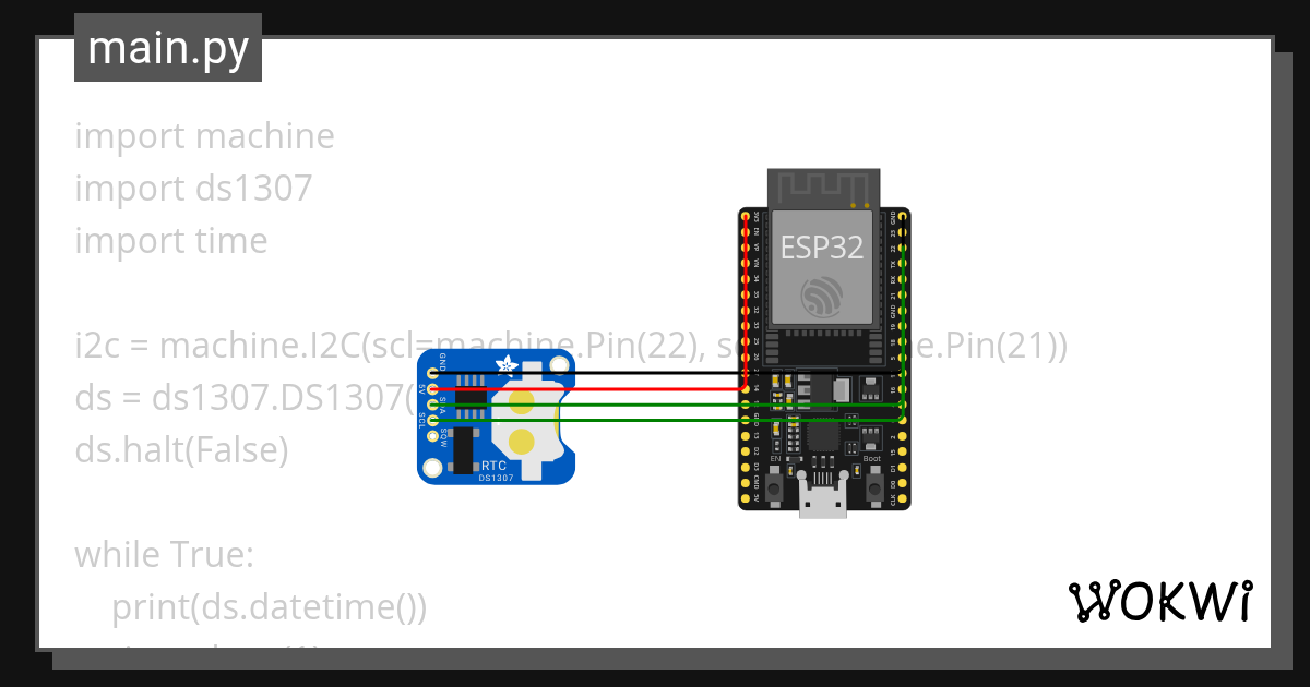 RTC - Wokwi ESP32, STM32, Arduino Simulator