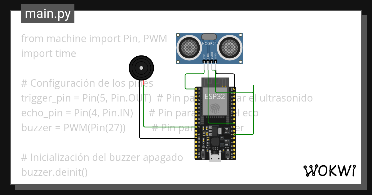 ULTRA SONICO TETSUO - Wokwi ESP32, STM32, Arduino Simulator