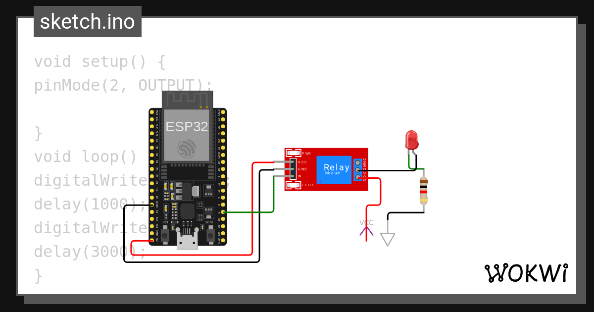 Relé Wokwi Esp32 Stm32 Arduino Simulator 7515