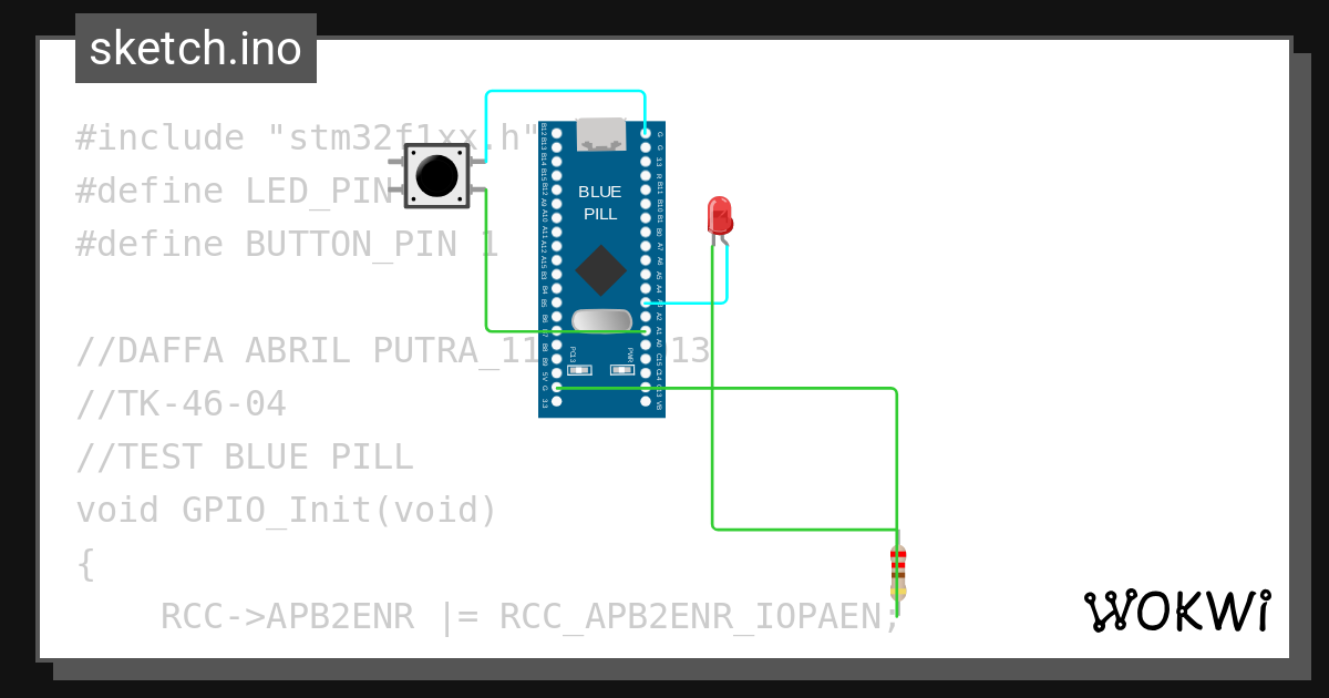 Daniel Sinaga 1103223184 Bluepill Wokwi Esp32 Stm32 Arduino Simulator 5331