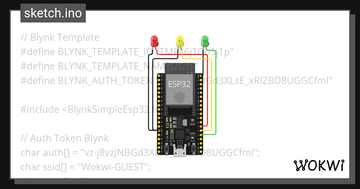 LED - Wokwi ESP32, STM32, Arduino Simulator