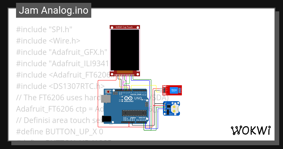 UTS Jam Analog muhammad iqbal halid-212022006 ILI9341 Touch Screen Copy - Wokwi ESP32, STM32 ...