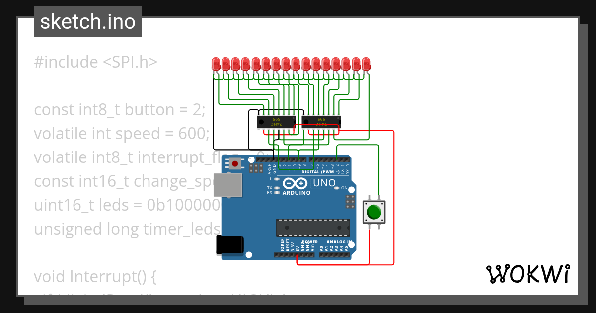 register_led - Wokwi ESP32, STM32, Arduino Simulator