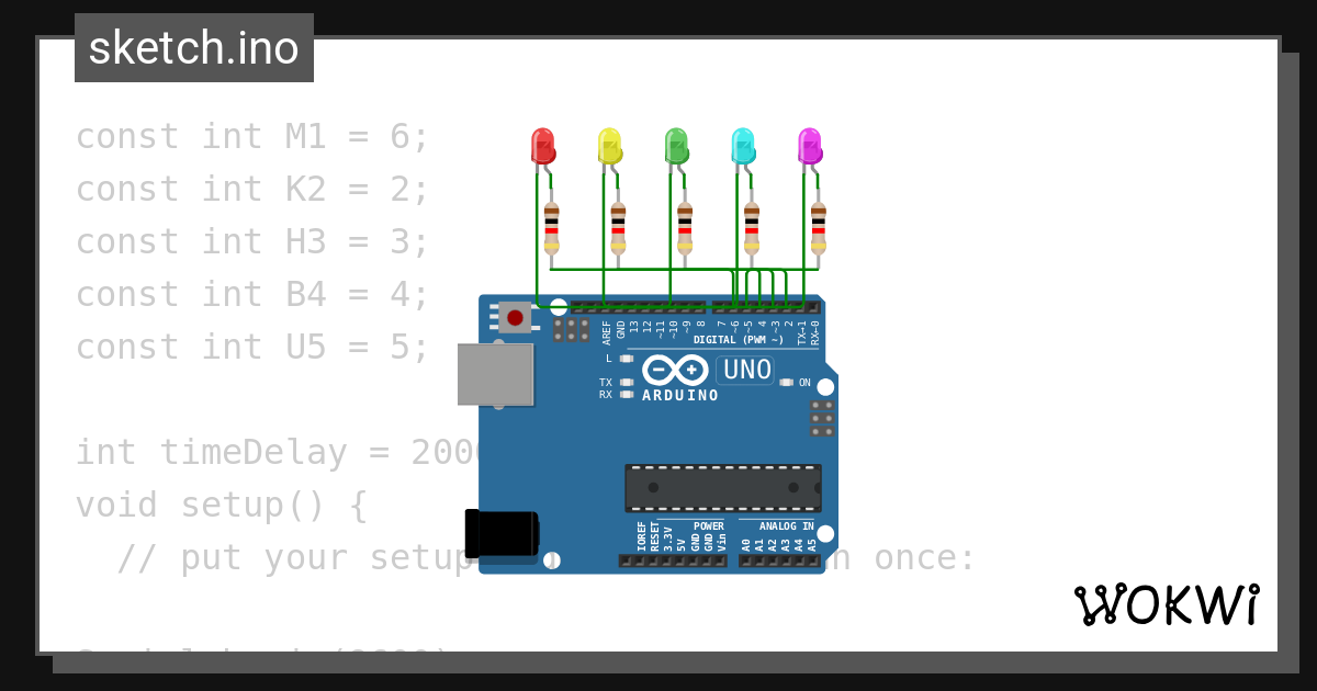 Lampu Kelap Kelip Copy Wokwi Esp32 Stm32 Arduino Simulator 5122