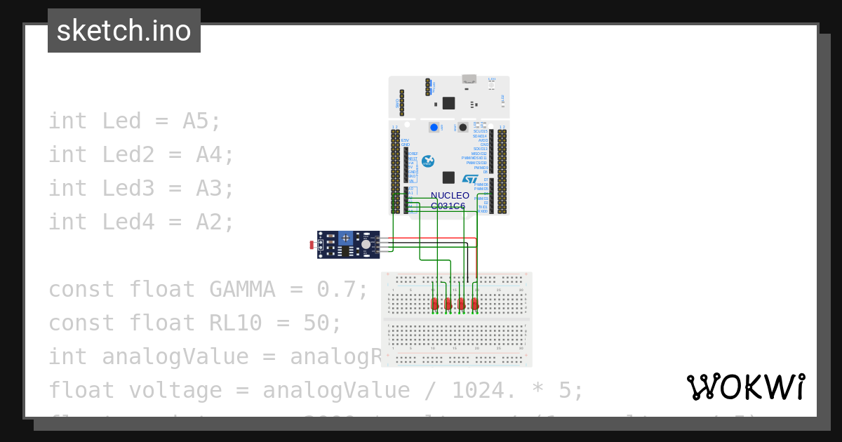 Датчик Wokwi Esp32 Stm32 Arduino Simulator