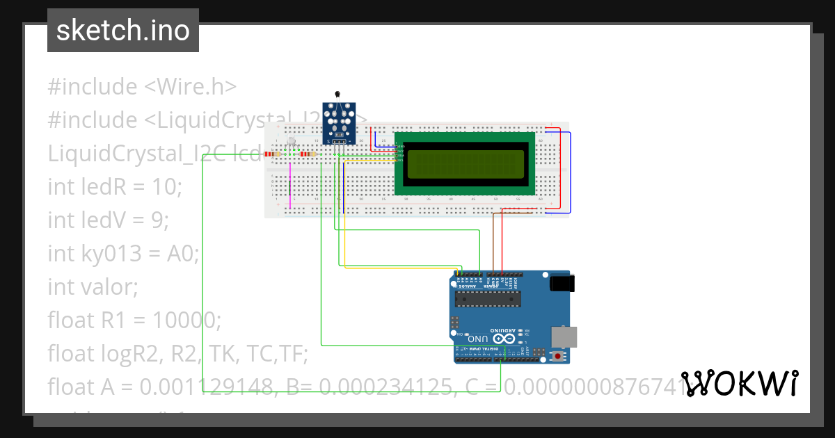 SEGUNDA PARTE: Sensor de Temperatura Analógico (NTC),Wokwi Copy - Wokwi ESP32, STM32, Arduino ...