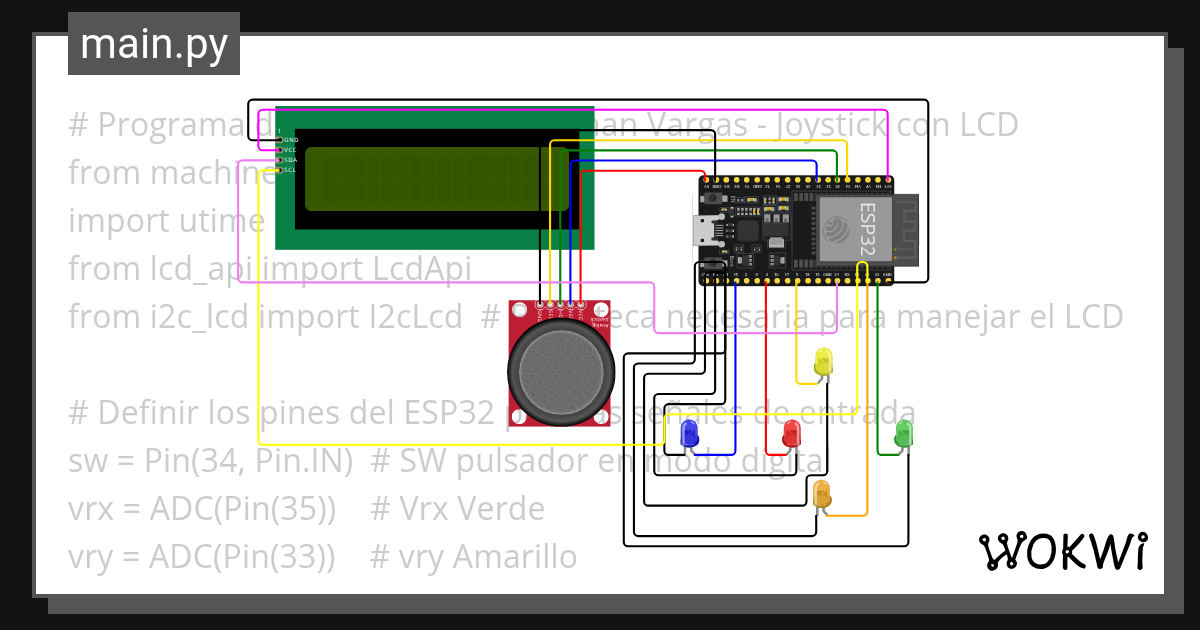 Joystick - Wokwi ESP32, STM32, Arduino Simulator