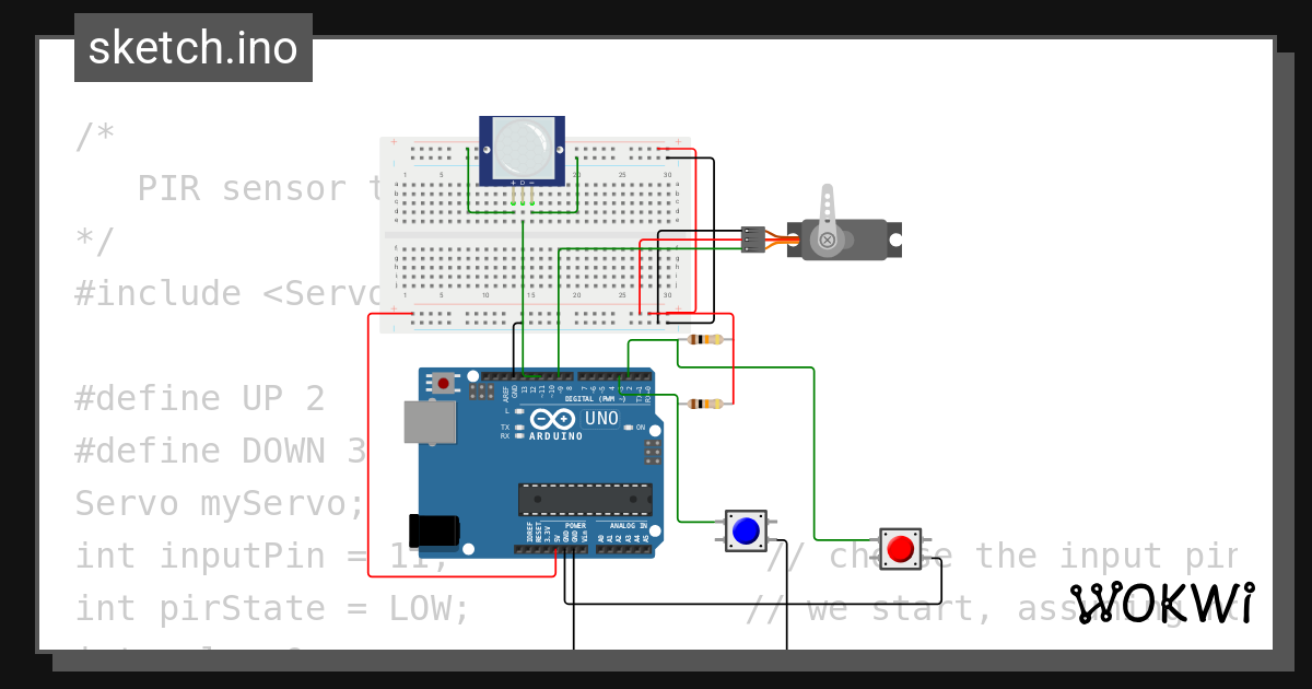 Sensor Pir Wokwi Esp32 Stm32 Arduino Simulator 7486