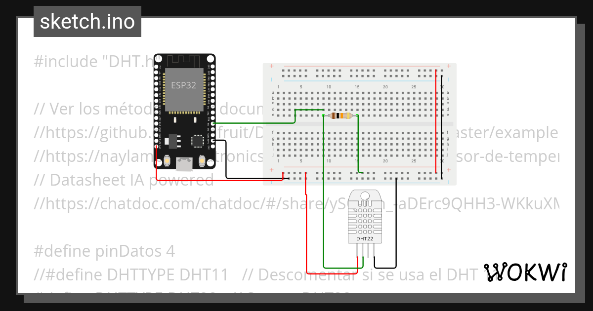 ESP32 - DHT22 Copy - Wokwi ESP32, STM32, Arduino Simulator