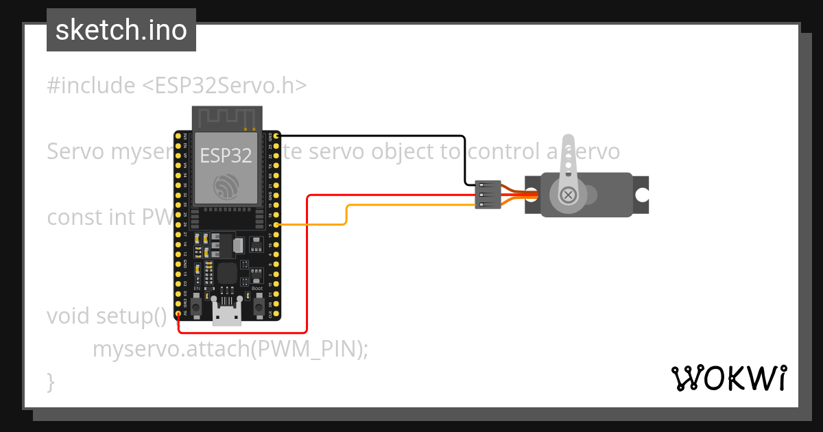 Servo - Wokwi ESP32, STM32, Arduino Simulator