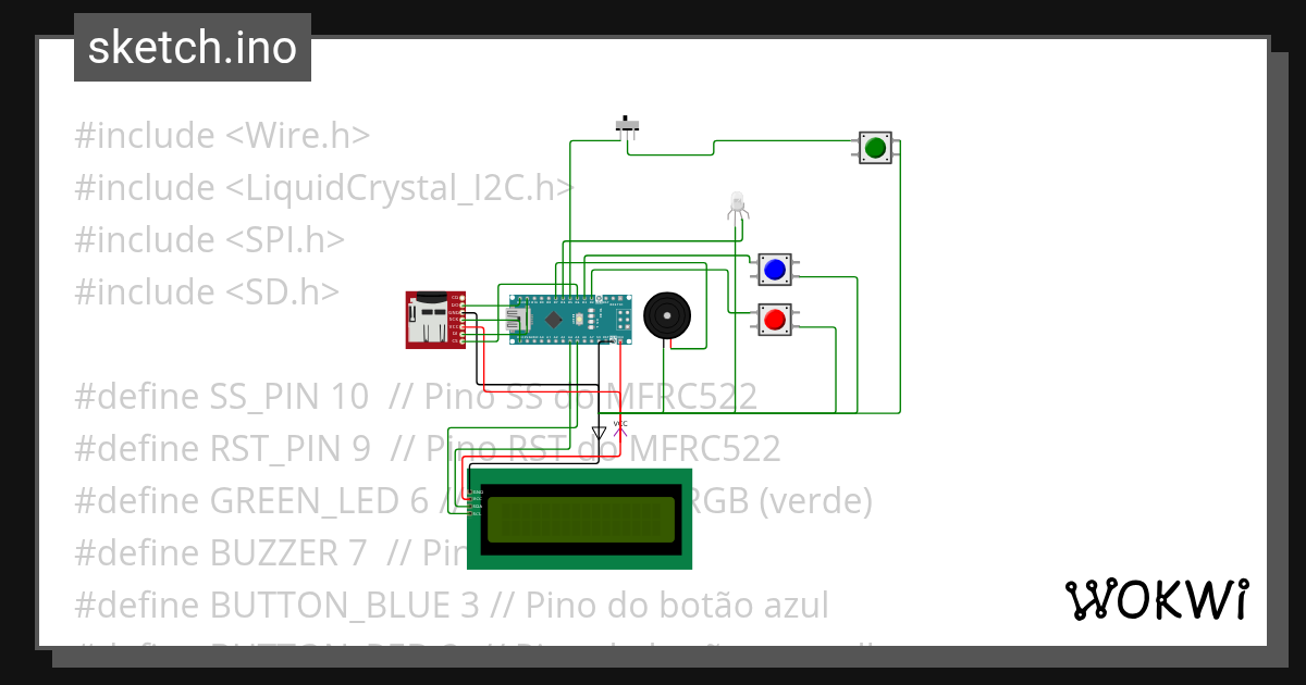RFID Abreu - Wokwi ESP32, STM32, Arduino Simulator