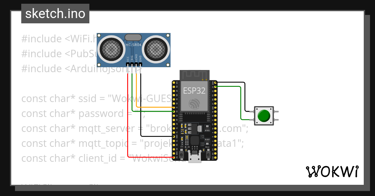 Bismillah ESP32 Pengirim - Wokwi ESP32, STM32, Arduino Simulator