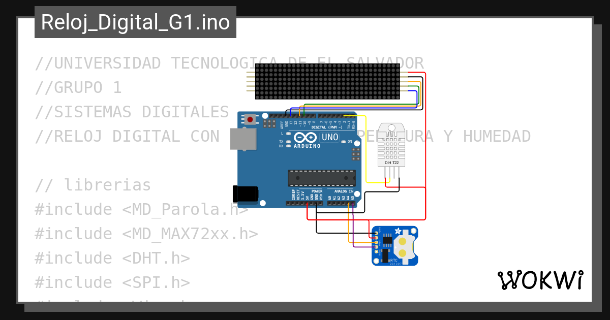 Reloj Digital Proyectof Wokwi Esp32 Stm32 Arduino Simulator 1083