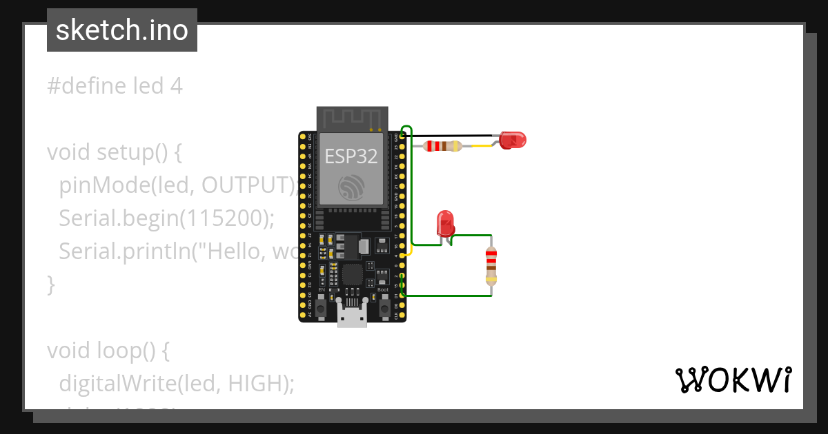 pisca led Copy - Wokwi ESP32, STM32, Arduino Simulator pisca led Copy - Wokwi ESP32, STM32, Arduino Simulator