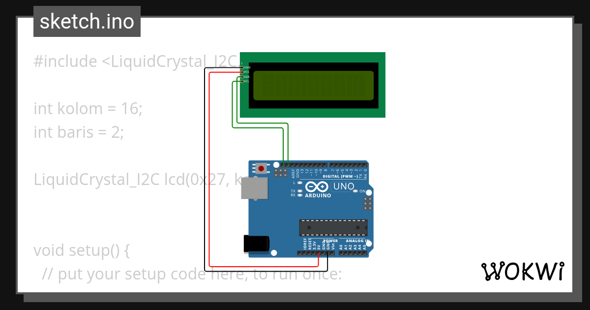 LCD I2C 29 OKT 24 - Wokwi ESP32, STM32, Arduino Simulator