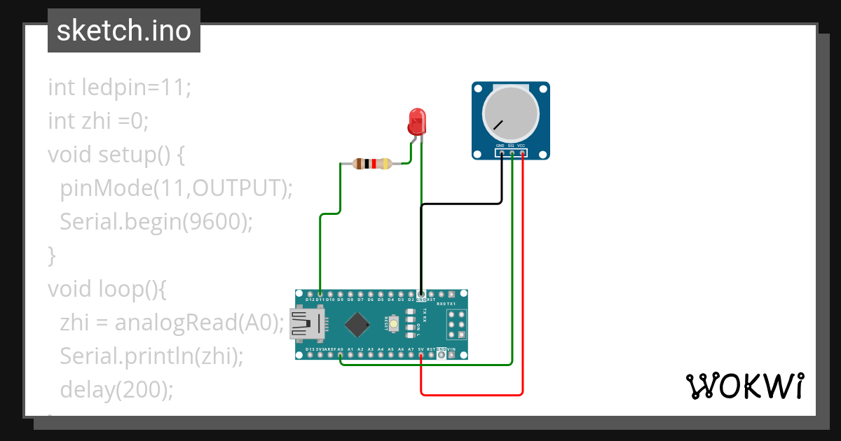 记录电位器的最大和最小值的数值 Wokwi Esp32 Stm32 Arduino Simulator 