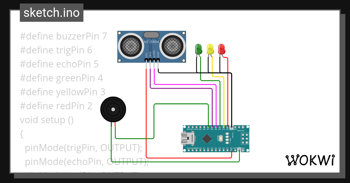 Amelia Sensor Jarak Wokwi Esp32 Stm32 Arduino Simulator 5887