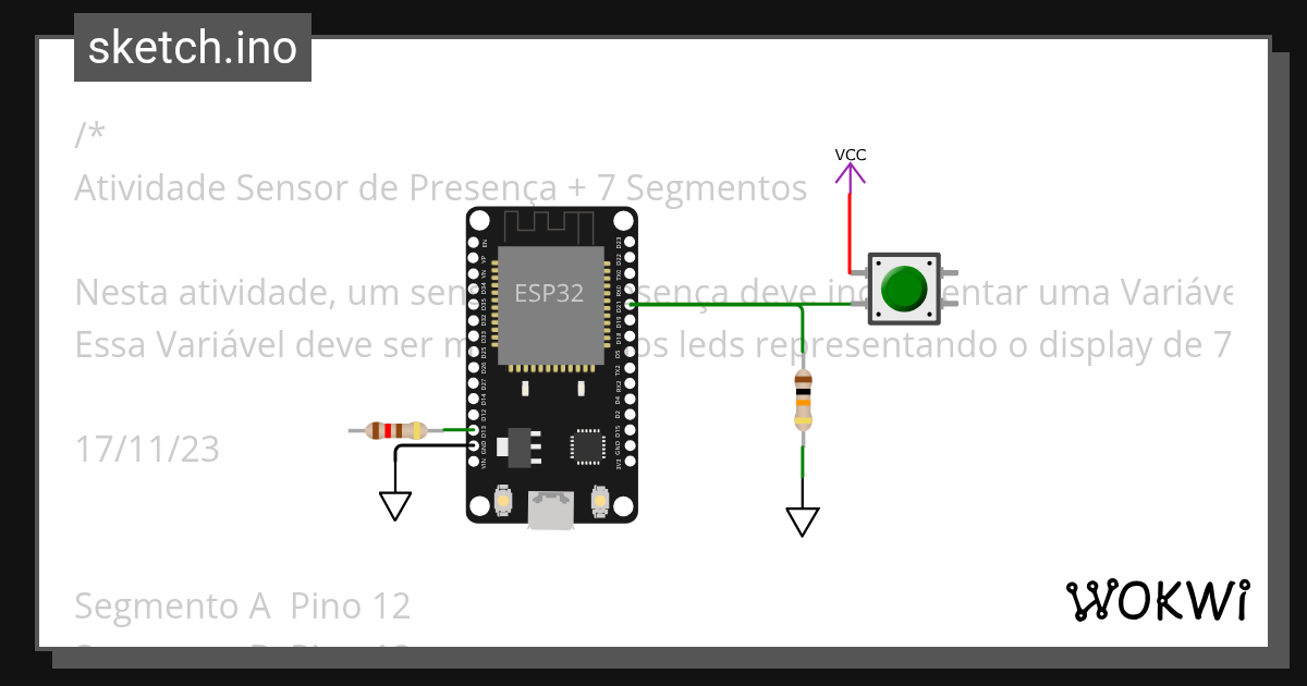 LED_AV_01 - Wokwi ESP32, STM32, Arduino Simulator