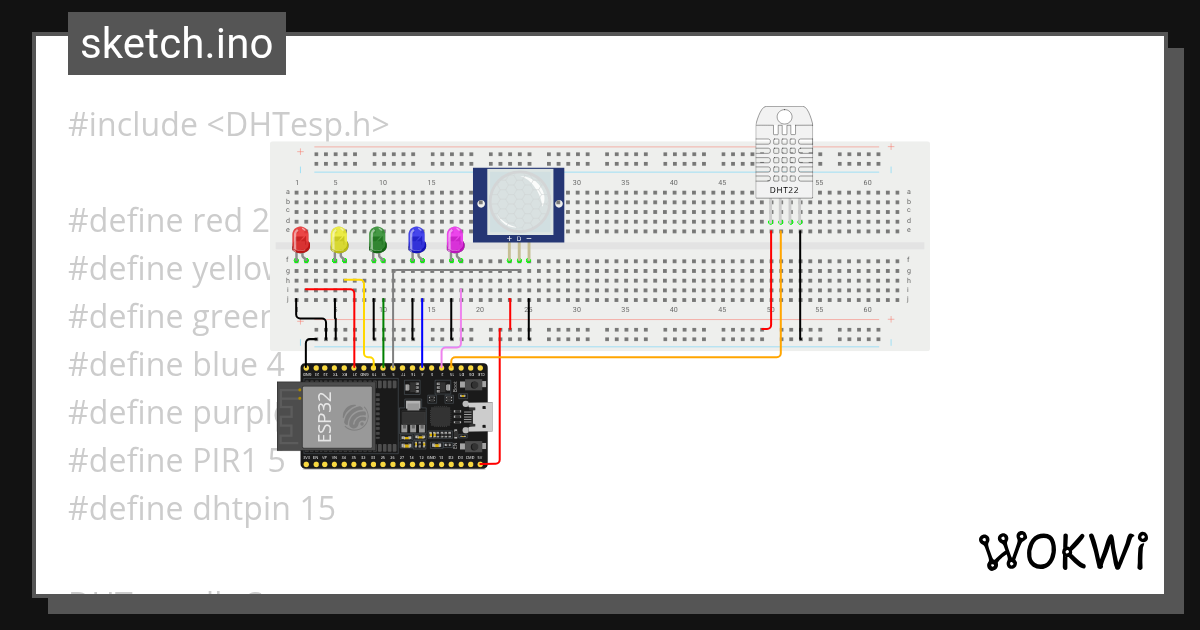 TEMP SENSOR - Wokwi ESP32, STM32, Arduino Simulator