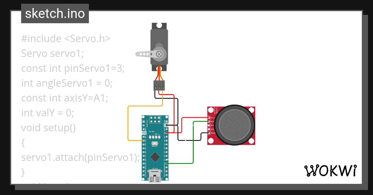 Jostikservo Wokwi Esp32 Stm32 Arduino Simulator 