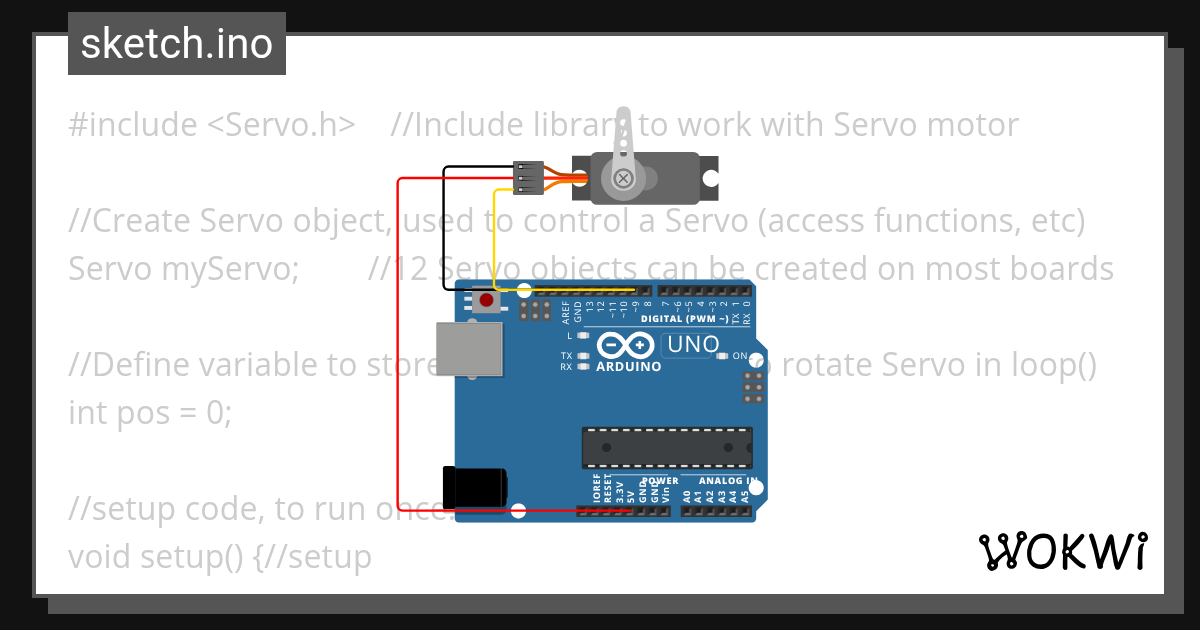 Servo - Wokwi ESP32, STM32, Arduino Simulator