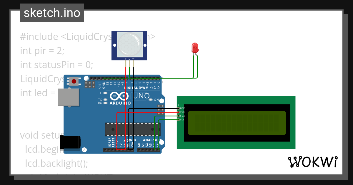 Sensor Pir Wokwi Esp32 Stm32 Arduino Simulator 3445