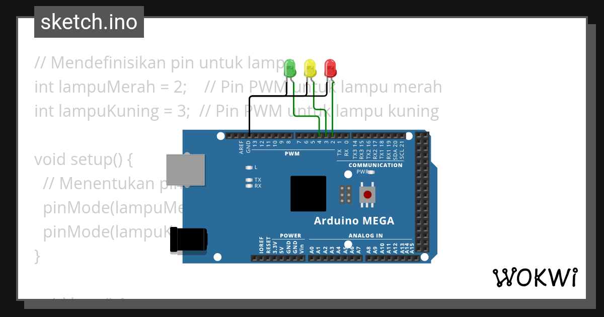 Lampu Denyut Wokwi Esp32 Stm32 Arduino Simulator 1018