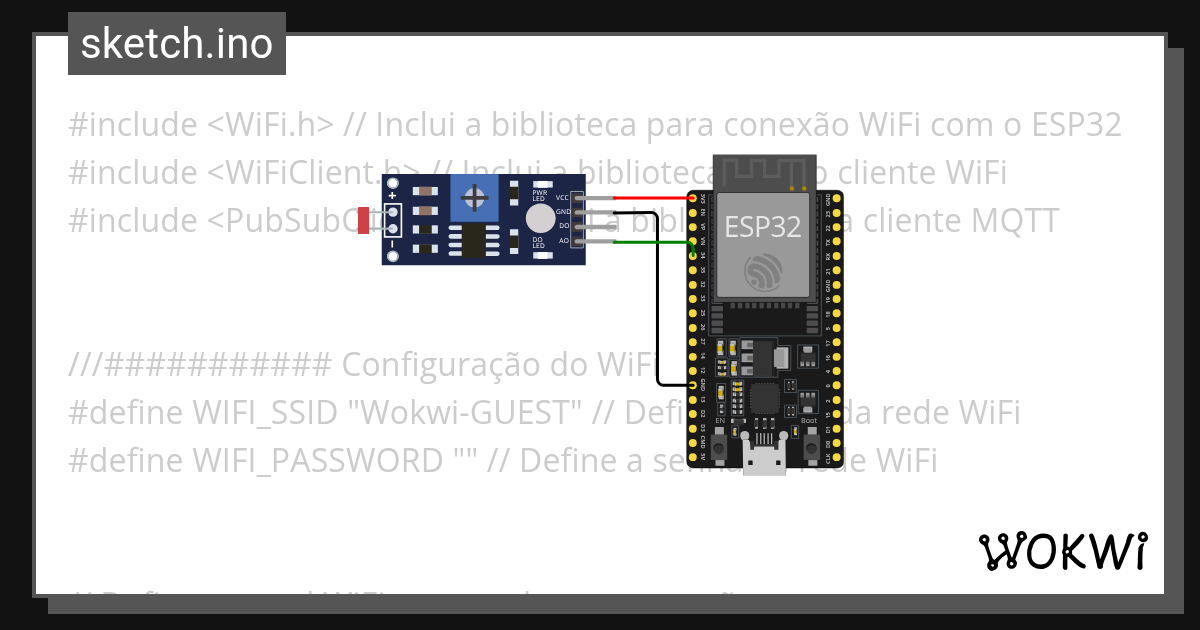 Projeto LDR - Wokwi ESP32, STM32, Arduino Simulator