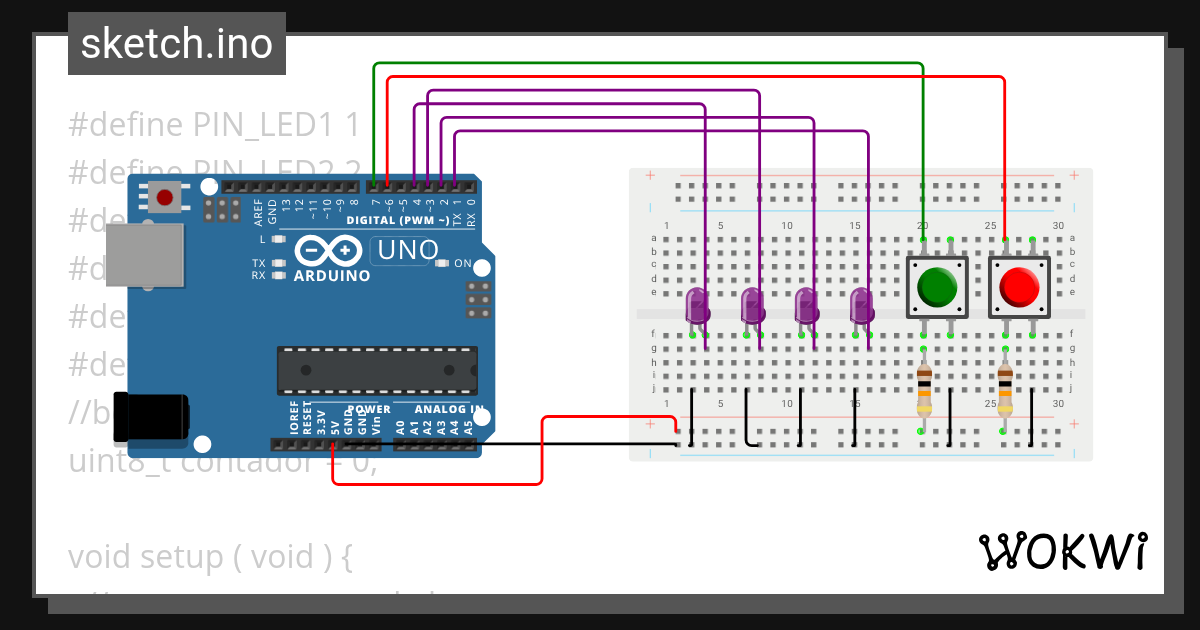Hola mundo - Wokwi ESP32, STM32, Arduino Simulator