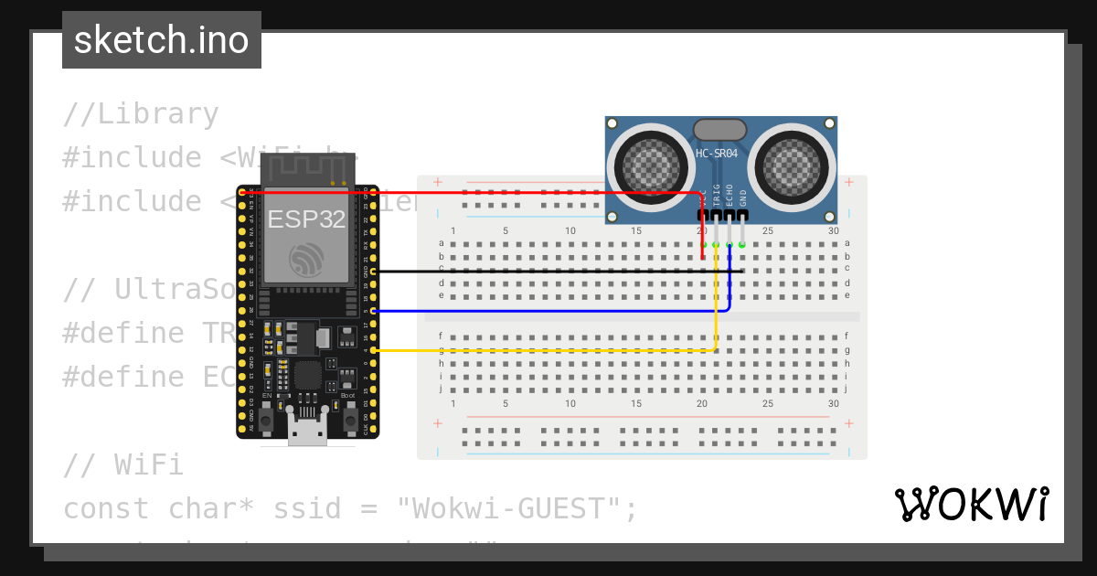 Ultrasonic Mqtt Asli Wokwi Esp32 Stm32 Arduino Simulator 0573