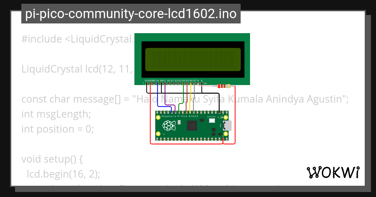 Pi Pico Community Core O Copy Wokwi Esp32 Stm32 Arduino