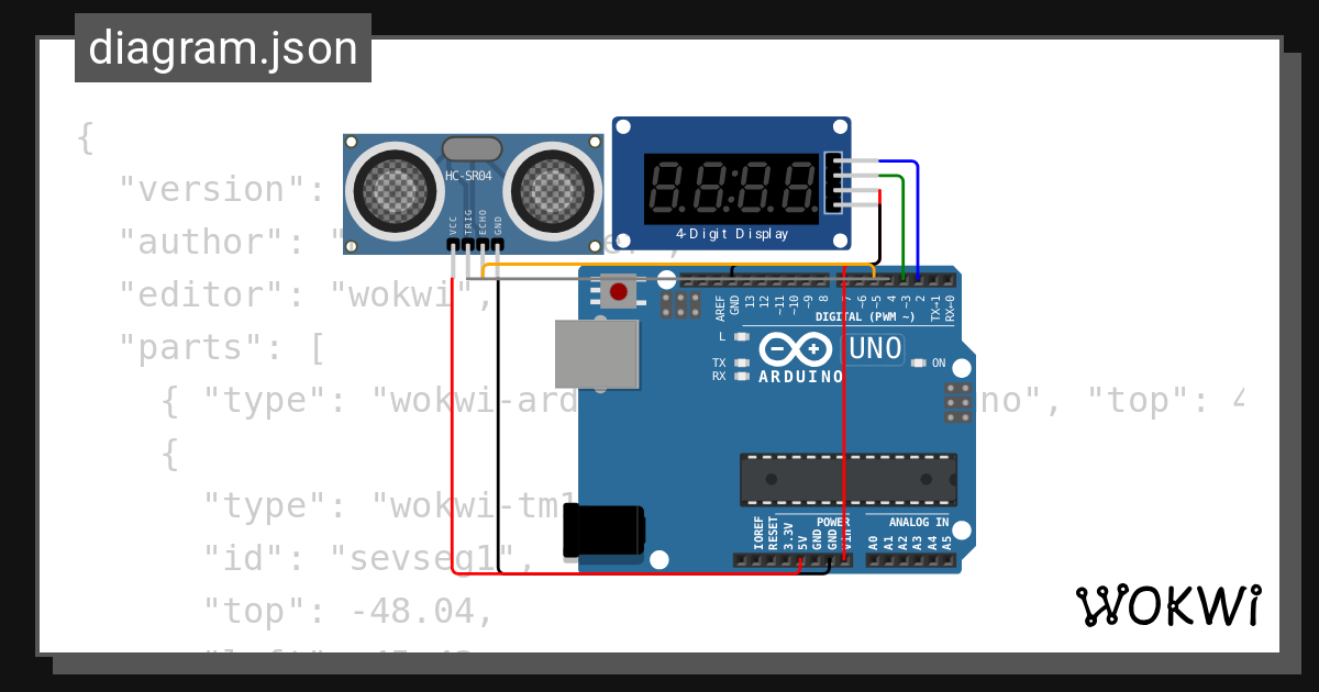 Distance Wokwi Esp32 Stm32 Arduino Simulator