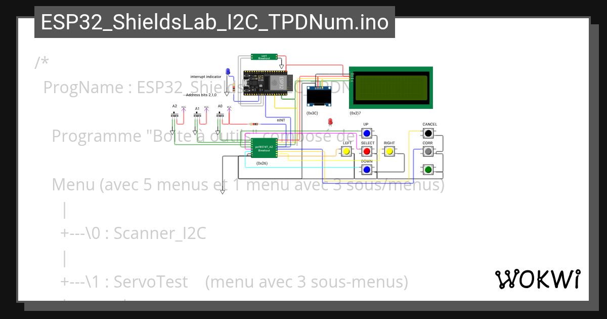 ESP32_ShieldsLab_I2C_TPDNum - Wokwi ESP32, STM32, Arduino Simulator