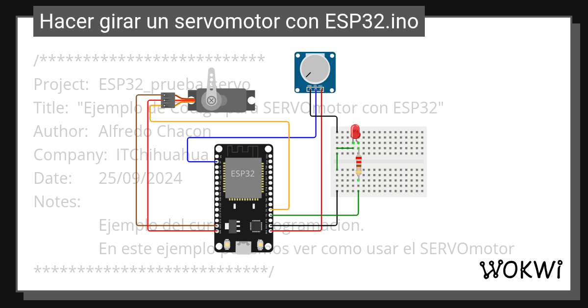 ESP32_Pot_servo - Wokwi ESP32, STM32, Arduino Simulator