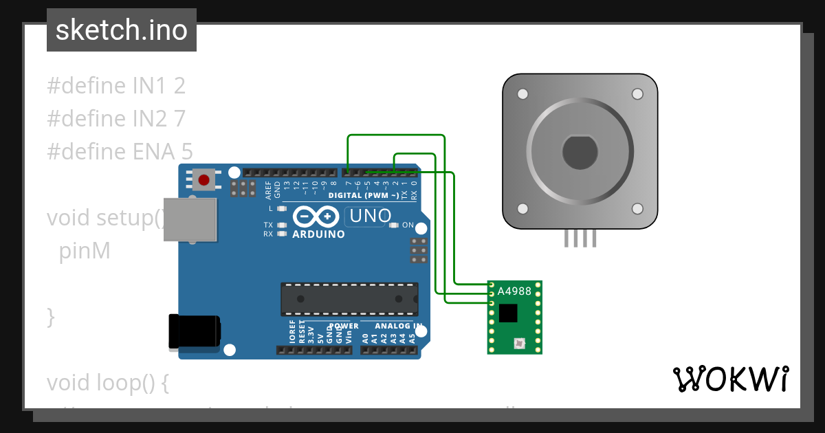 Ponte H Wokwi Esp32 Stm32 Arduino Simulator 