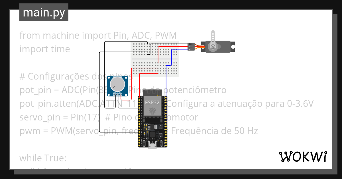Servo motor 2 - Wokwi ESP32, STM32, Arduino Simulator