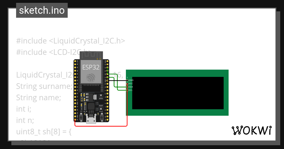 lcd - Wokwi ESP32, STM32, Arduino Simulator