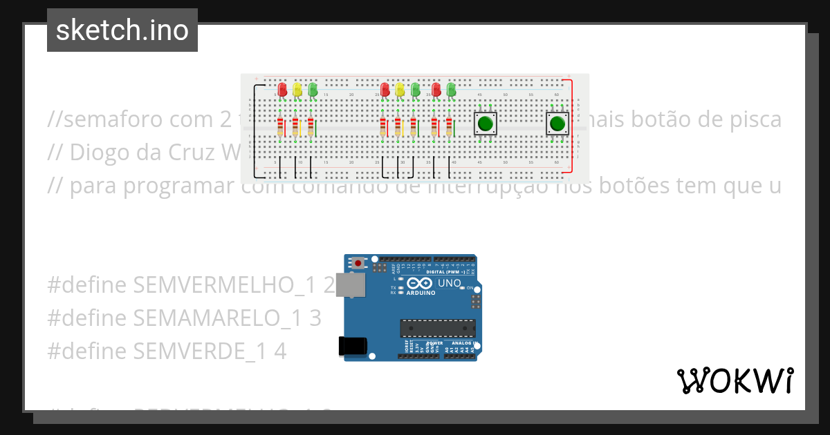 PROJETO PARA O DIA 18/12 - Wokwi ESP32, STM32, Arduino Simulator
