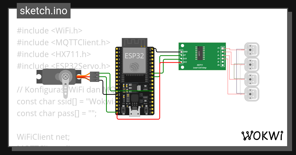 Pet Feeder Rofi - Wokwi ESP32, STM32, Arduino Simulator
